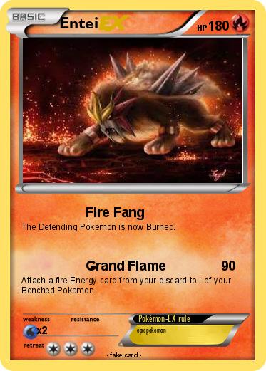 Pokémon Entei 2262 2262 - Fire Fang - My Pokemon Card