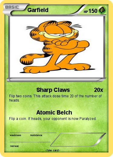 Pokémon Garfield 663 663 - Sharp Claws - My Pokemon Card