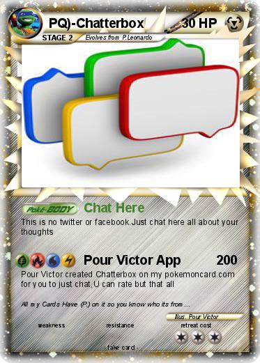 Pokémon PQ Chatterbox - Chat Here - My Pokemon Card
