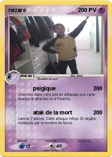 Pokémon nezare 1 1 - psigique - Ma carte Pokémon