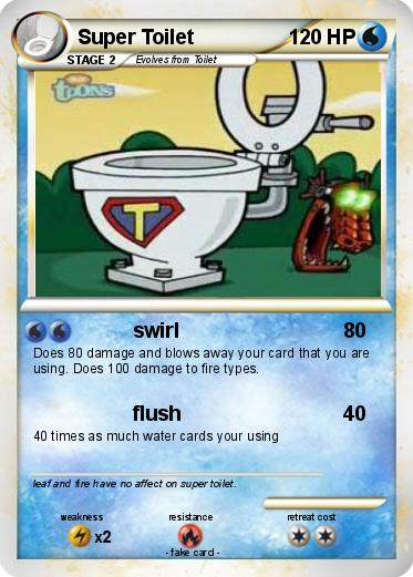 Pokémon Super Toilet 5 5 - swirl - My Pokemon Card