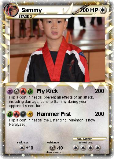 Pokémon Sammy 180 180 - Fly Kick - My Pokemon Card