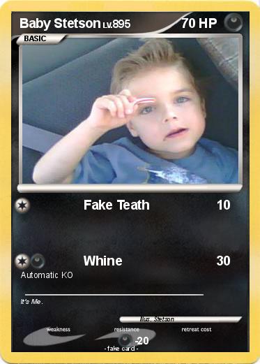 Pokémon Baby Stetson 1 1 - Fake Teath - My Pokemon Card