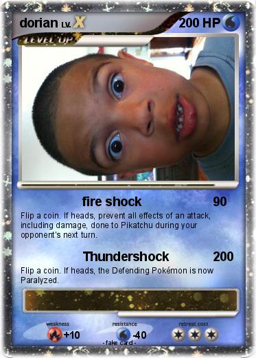 Pokémon dorian 107 107 - fire shock - My Pokemon Card