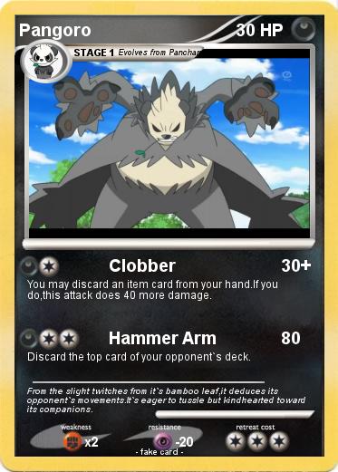 Pokémon Pangoro 69 69 - Clobber - My Pokemon Card