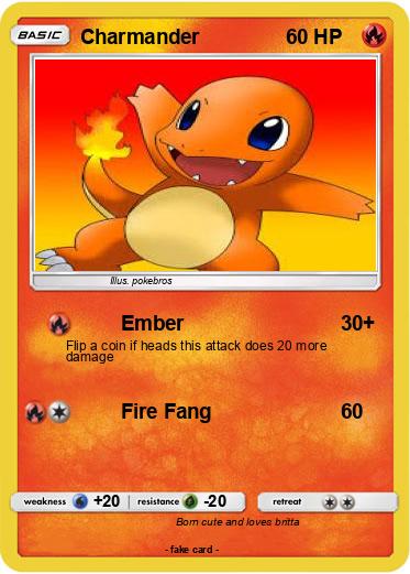 Pokémon Charmander 2493 2493 - Ember - My Pokemon Card