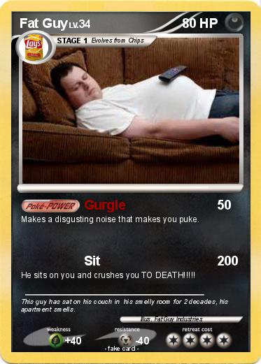 Pokémon Fat Guy 166 166 - Gurgle - My Pokemon Card