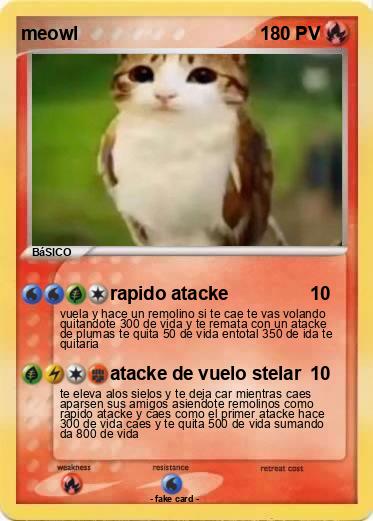 Pokémon meowl 4 4 - rapido atacke - Mi carta pokémon