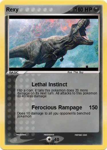 Pokémon Rexy 100 100 - Lethal Instinct - My Pokemon Card