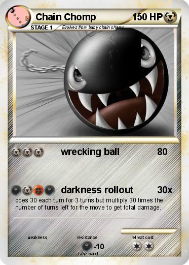 Pokémon Chain Chomp 31 31 - wrecking ball - My Pokemon Card