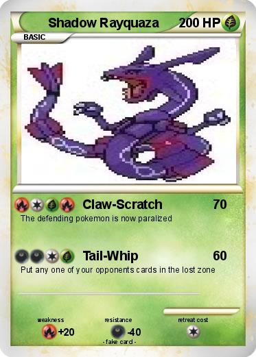 Pokémon Shadow Rayquaza 36 36 - Claw-Scratch - My Pokemon Card