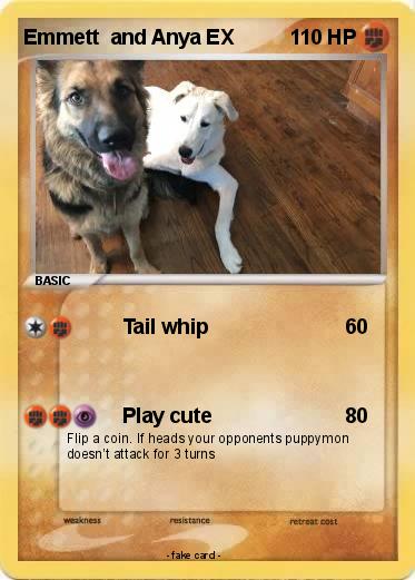 Pokémon Emmett and Anya EX - Tail whip - My Pokemon Card