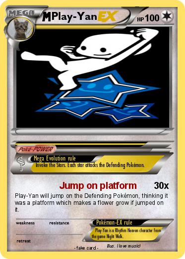 Pokémon Play Yan - Jump on platform - My Pokemon Card