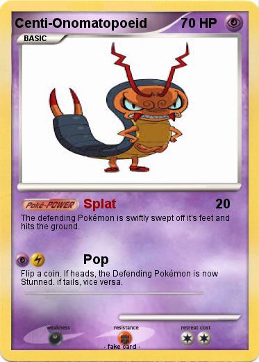 Pokémon Centi Onomatopoeid - Splat - My Pokemon Card