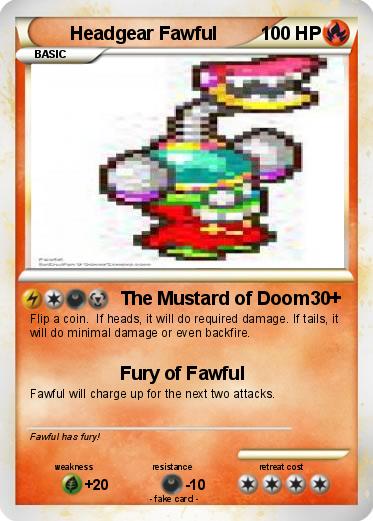 Pokémon Headgear Fawful - The Mustard of Doom - My Pokemon Card