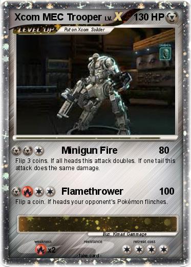 Pokémon Xcom MEC Trooper - Minigun Fire - My Pokemon Card