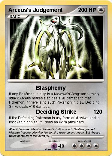 Pokémon Arceus s Judgement - Blasphemy - My Pokemon Card