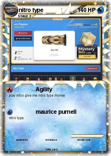 Pokémon nitro type 1 1 - Agility - My Pokemon Card