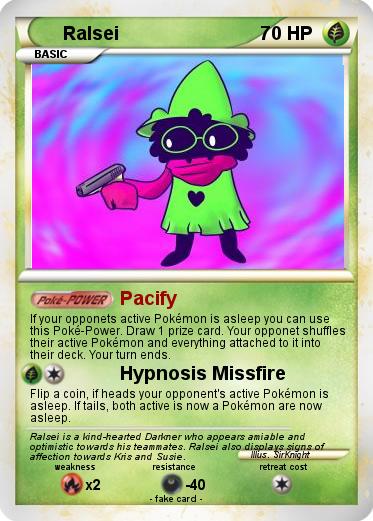 Pokémon Ralsei 28 28 - Pacify - My Pokemon Card
