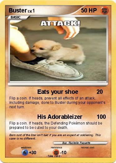 Pokémon Buster 150 150 - Eats your shoe - My Pokemon Card