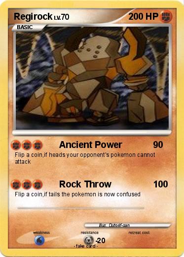 Pokémon Regirock 184 184 - Ancient Power - My Pokemon Card