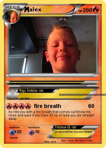 Pokémon alex 2465 2465 - fire breath - My Pokemon Card