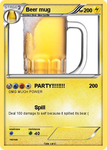 Pokémon Beer mug - PARTY!!!!!!!! - My Pokemon Card