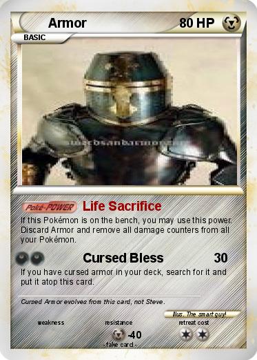 Pokémon Armor 77 77 - Life Sacrifice - My Pokemon Card