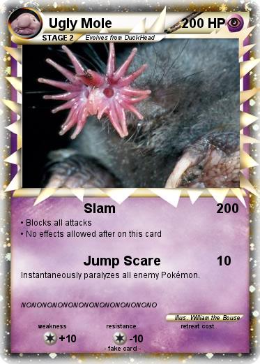Pokémon Ugly Mole - Slam - My Pokemon Card