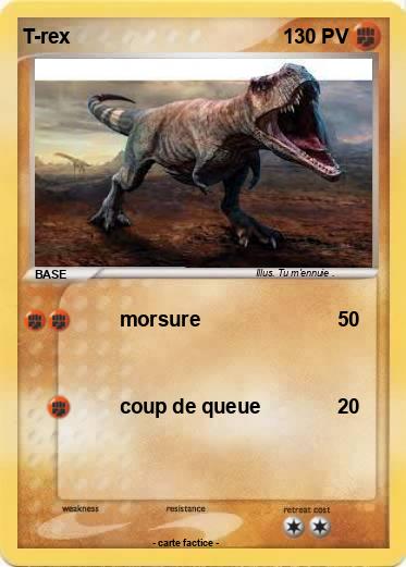 Pokémon T rex 1229 1229 - morsure - Ma carte Pokémon