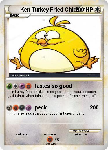 Pokémon Ken Turkey Fried Chicken 1 1 - tastes so good - My Pokemon Card