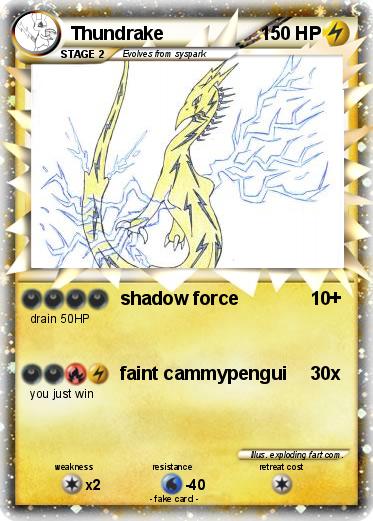 Pokémon Thundrake - shadow force - My Pokemon Card