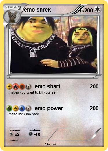 Pokémon emo shrek 5 5 - emo shart - My Pokemon Card