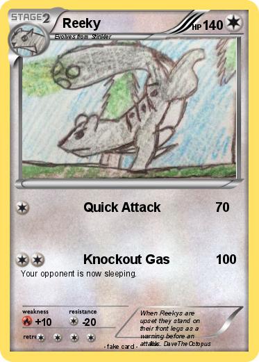 Pokémon Reeky - Quick Attack - My Pokemon Card