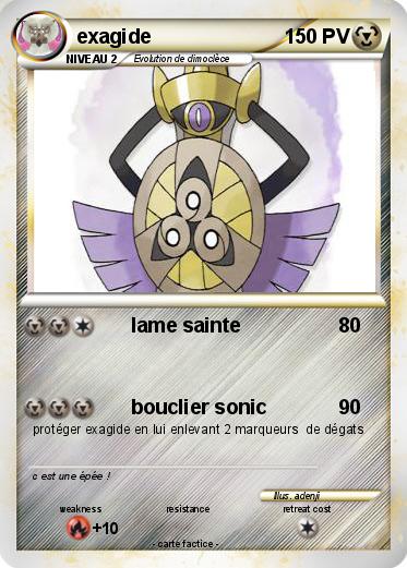 Pokémon exagide - lame sainte - Ma carte Pokémon