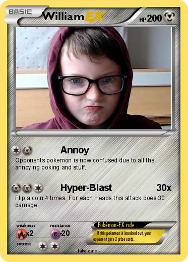 Pokémon William 1090 1090 - Annoy - My Pokemon Card