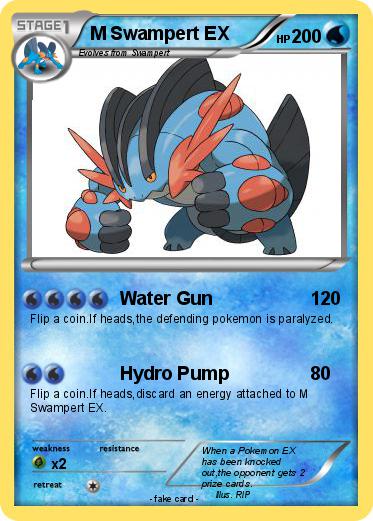 Pokémon M Swampert EX 17 17 - Water Gun - My Pokemon Card
