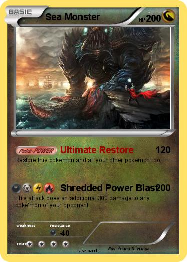Pokémon Sea Monster 53 53 - Ultimate Restore - My Pokemon Card