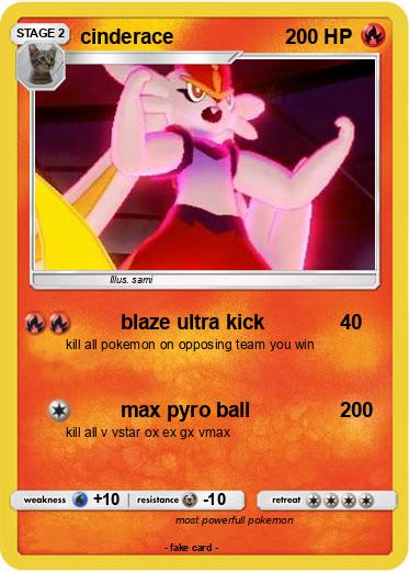Pokémon cinderace 93 93 - blaze ultra kick - My Pokemon Card