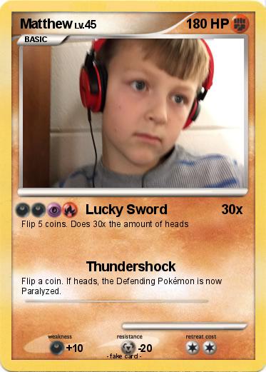 Pokémon Matthew 716 716 - Lucky Sword - My Pokemon Card