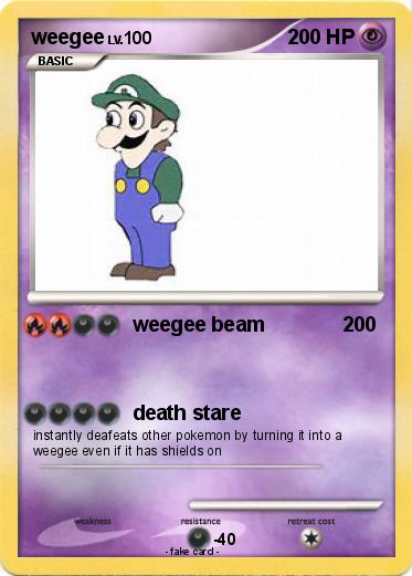 Pokémon weegee 1350 1350 - weegee beam - My Pokemon Card
