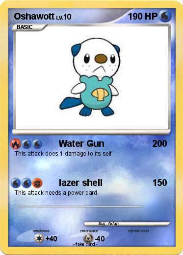 Pokémon Oshawott 1026 1026 - Water Gun - My Pokemon Card