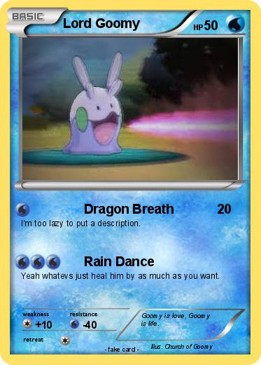 Pokémon Lord Goomy 1 1 - Dragon Breath - My Pokemon Card