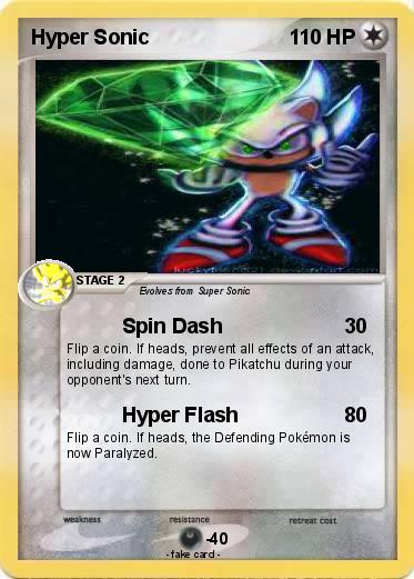 Pokémon Hyper Sonic 509 509 - Spin Dash - My Pokemon Card