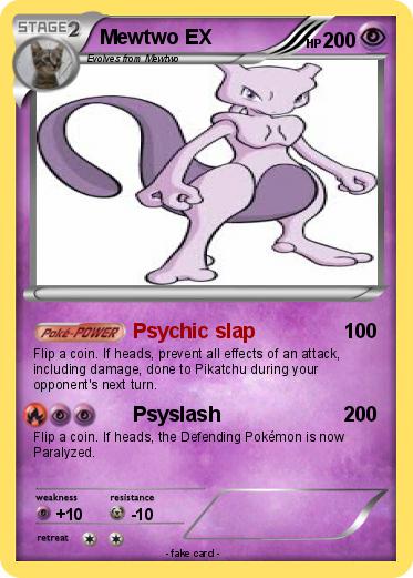 Pokémon Mewtwo EX 542 542 - Psychic slap - My Pokemon Card