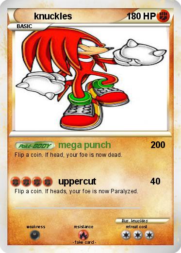 Pokémon knuckles 605 605 - mega punch - My Pokemon Card