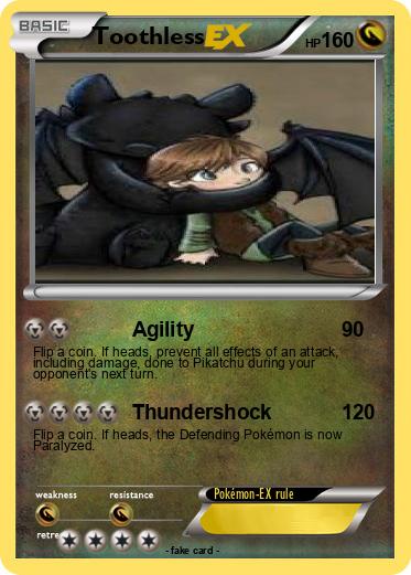 Pokémon Toothless 854 854 - Agility - My Pokemon Card