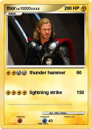 Pokémon thor 287 287 - thunder hammer - My Pokemon Card