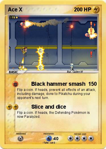 Pokémon Ace X - Black hammer smash - My Pokemon Card