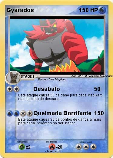 Pokémon Gyarados 918 918 - Desabafo - My Pokemon Card